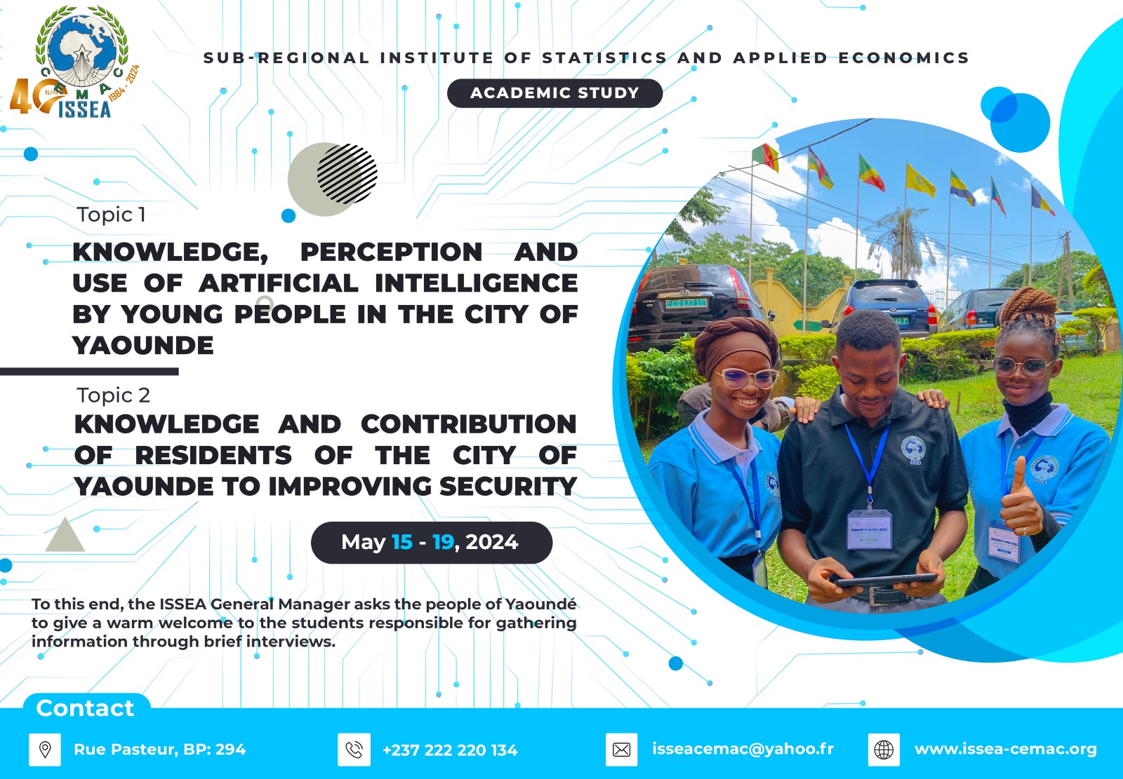 Accueil | ISSEA : Institut Sous-régional de Statistique et d'Economie ...