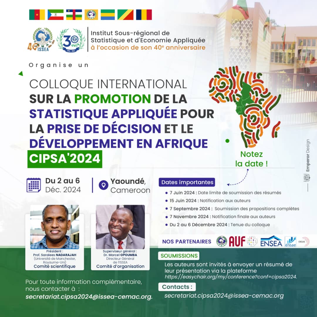 Accueil | ISSEA : Institut Sous-régional de Statistique et d'Economie ...